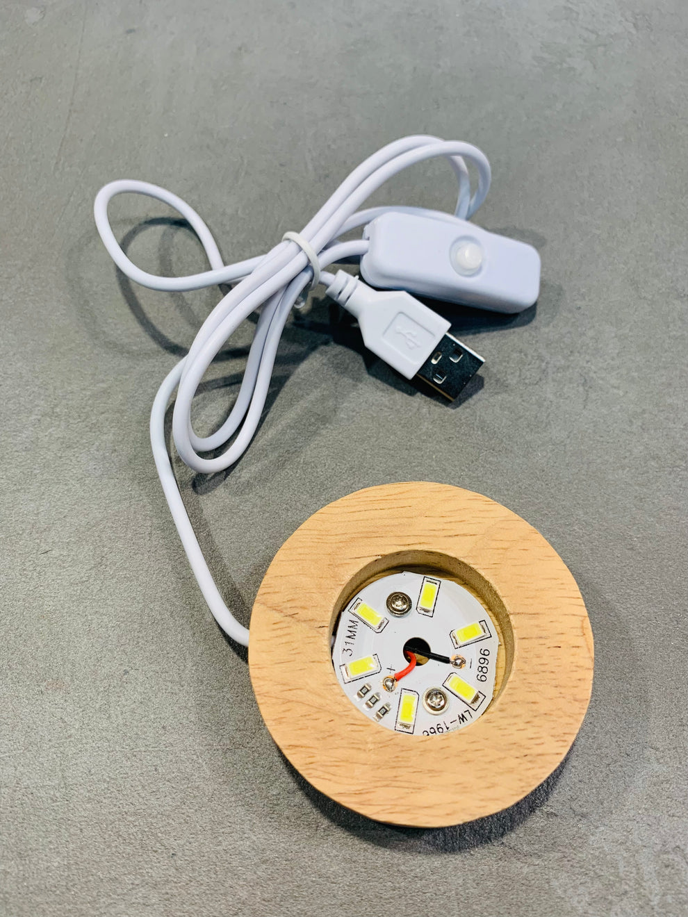 Wooden LED light base for crystal spheres and other crystal shapes ...